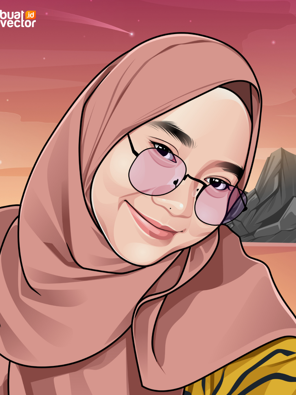 Jual (SOFT FILE) Jasa edit foto illustrasi wajah | vector wajah | vector art | karikatur wajah ...