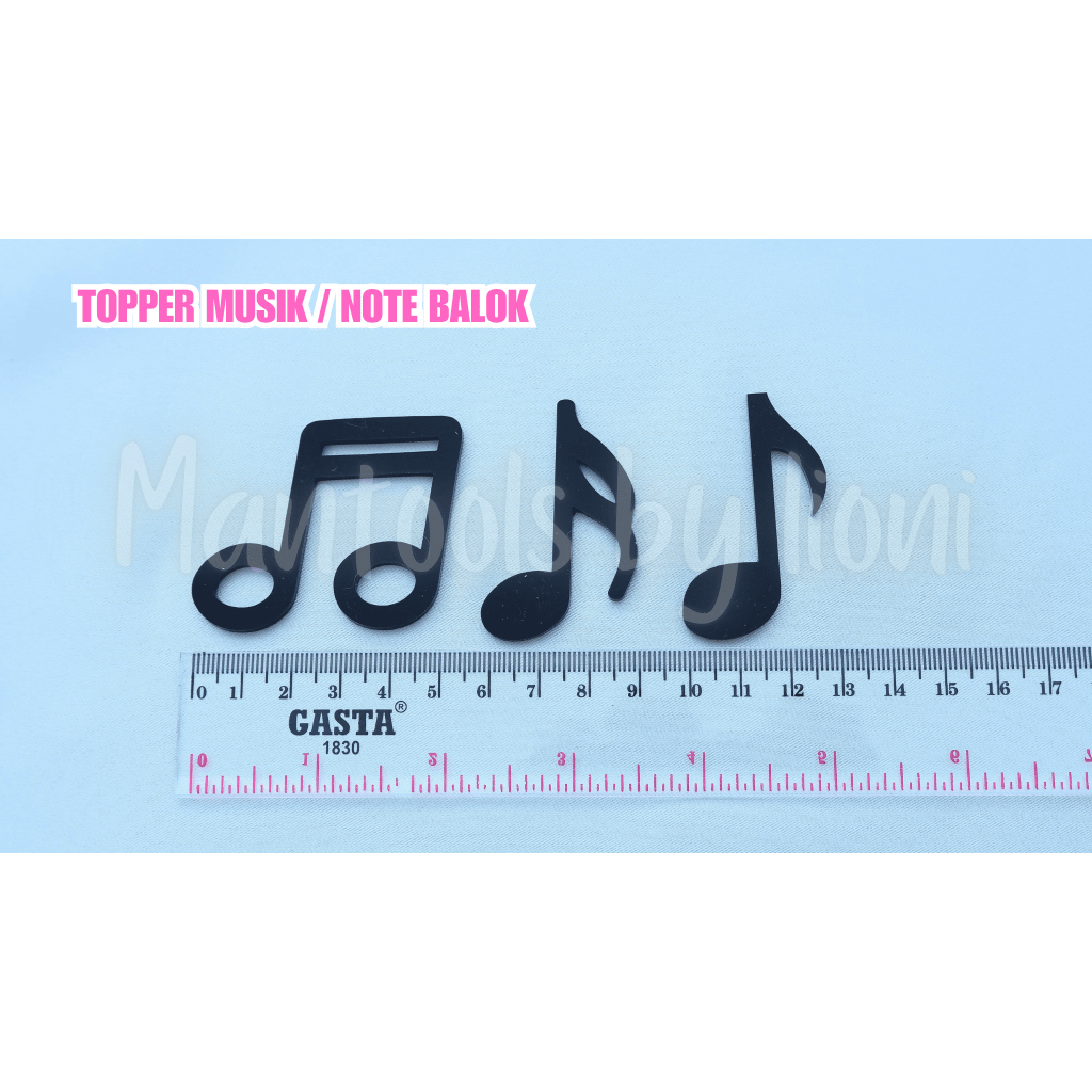 Jual TOPPER KUE MUSIC NOTE / NOT BALOK MUSIK ACRYLIC TOPPER AKRILIK ...