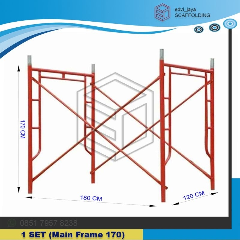 Jual SATU SET SCAFFOLDING / STEGER MAIN FRAME 170 TERMURAH SE ...