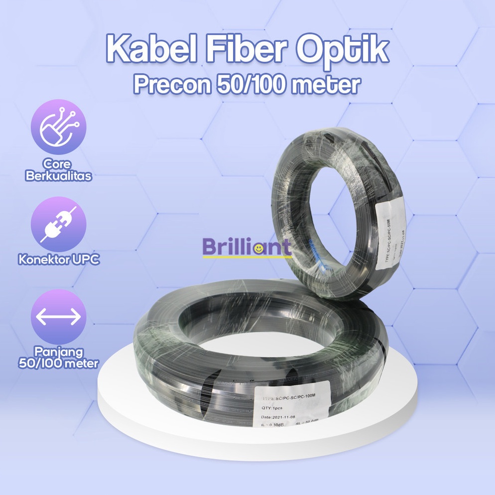 Jual KODE S4Y6 Kabel ftth dropcore precon fiber optik simplex single ...