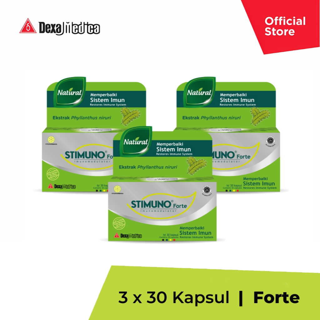 Jual Stimuno Forte Vitamin Dewasa 30 Kapsul - Triple Pack | Shopee ...