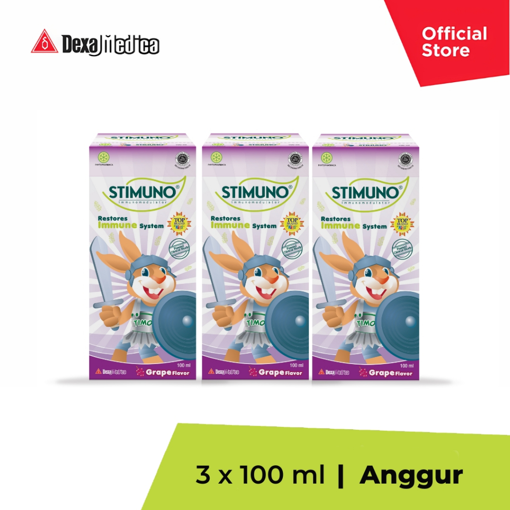 Jual Stimuno Sirup Vitamin Anak Rasa Anggur 100 ml - Triple Pack ...