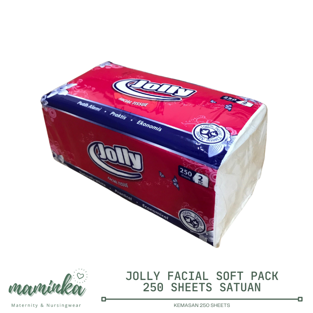Jual JOLLY FACIAL SOFT PACK (TISSUE MUKA) 250 SHEETS SATUAN | Shopee ...