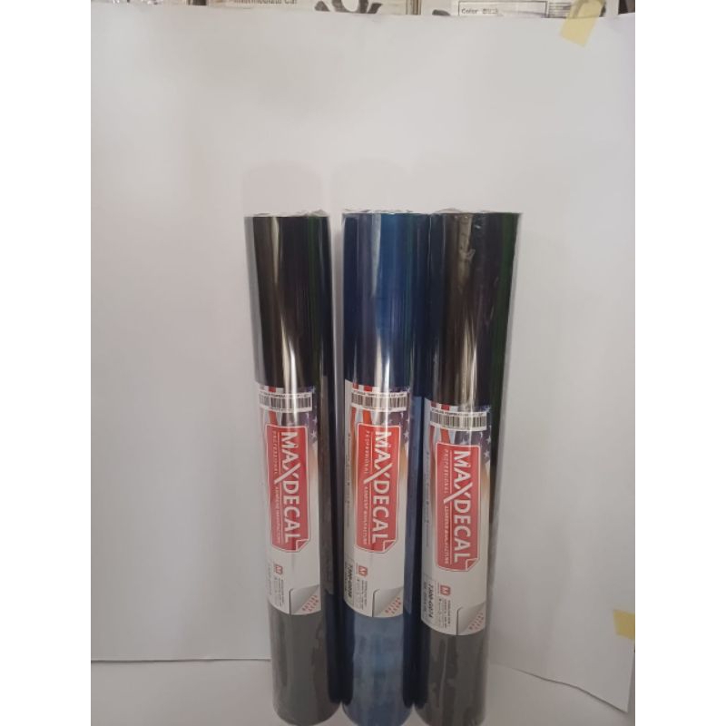 Jual STIKER SKOTLET HYBIRD HITAM, BIRU TRANSPARAN 1 ROLL ISI panjng 15m x lebar 45 cm MAXDECAL ...
