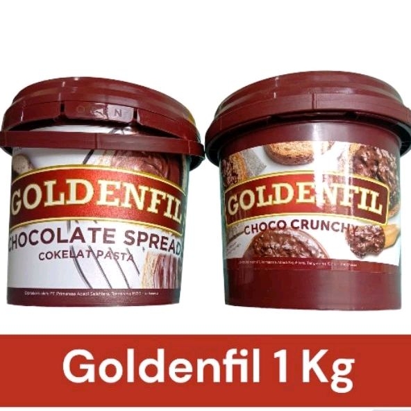Jual goldenfil choco crunchy 1 kg | goldenfil chocolate spread 1 kg ...