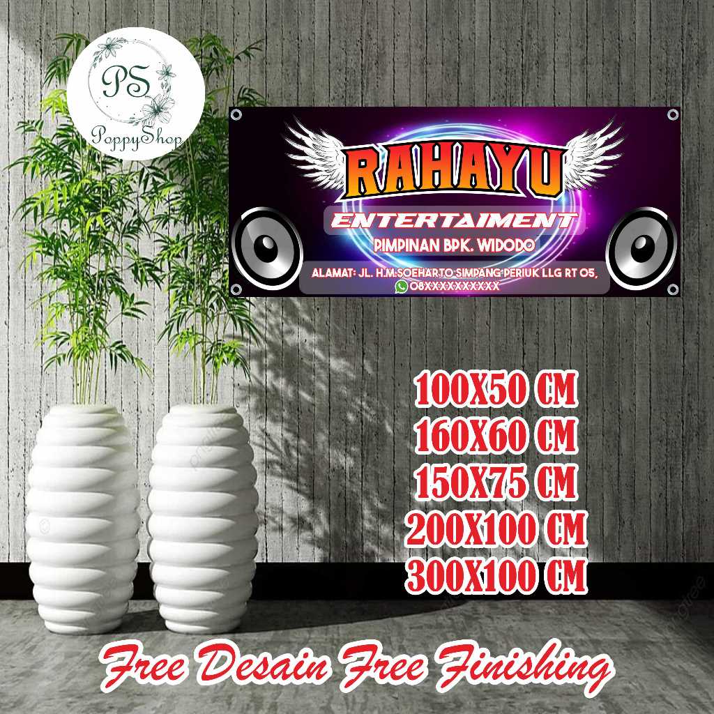 Jual Spanduk Banner 160X60 Sound System Bisa Custom Desain | Shopee ...