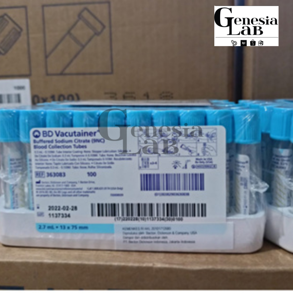 Jual Tabung Darah BD, Collection Blood Vacutainer Citrate Tubes 2.7 ml ...