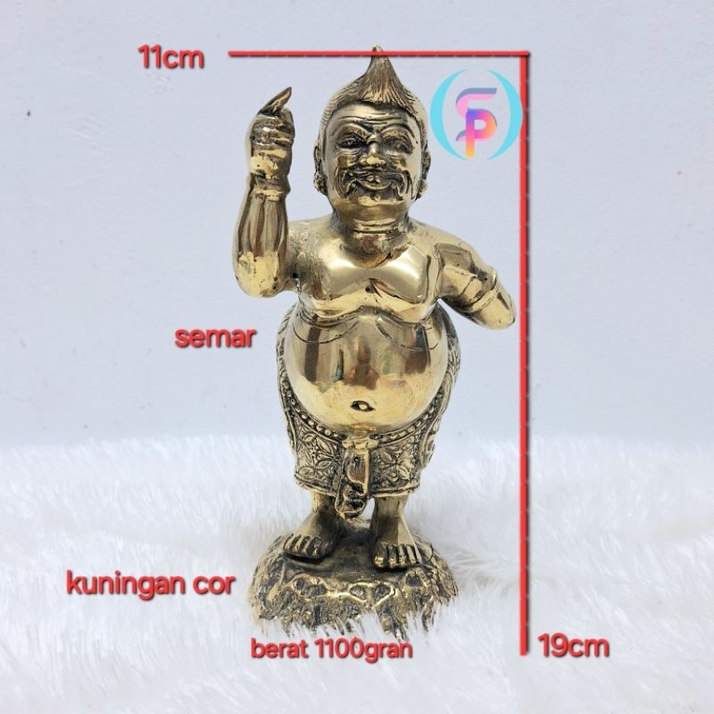 Jual patung semar kuningan 19x11cm hiasan koleksi | Shopee Indonesia