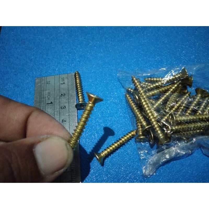 Jual Skrup + ( plus ) 25 Pcs Sekrup Skrup + kuning | Shopee Indonesia