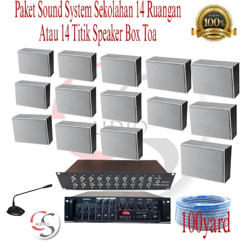 Jual paket sound system panggilan sekolahan setiap ruangan 14titik ...