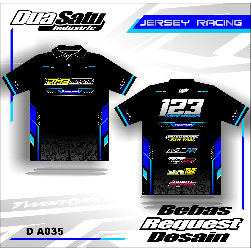 Jual JERSEY RACING kaos baju jersey racing custom full printing jersey ...
