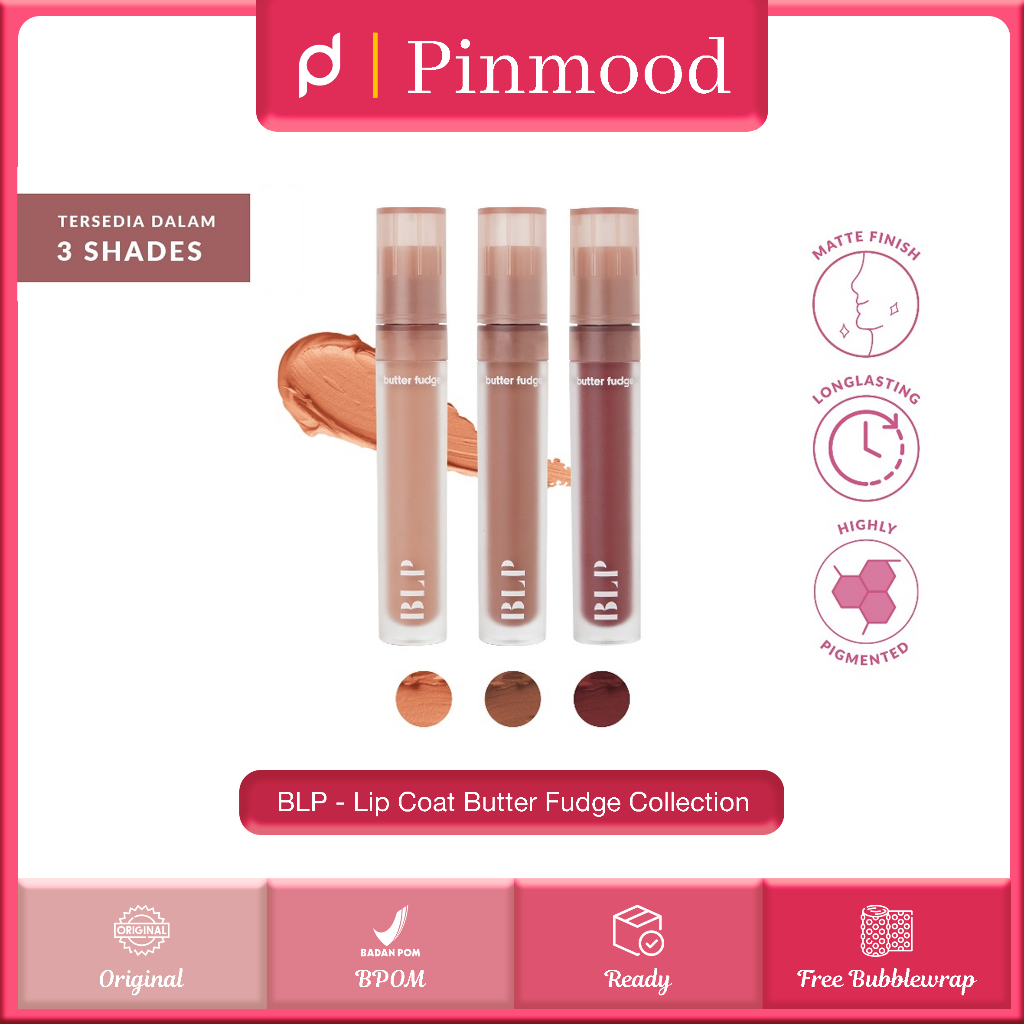 Jual BLP - LIP COAT BUTTER FUDGE COLLECTION ( 5 g ) - Lip Cream Matte ...