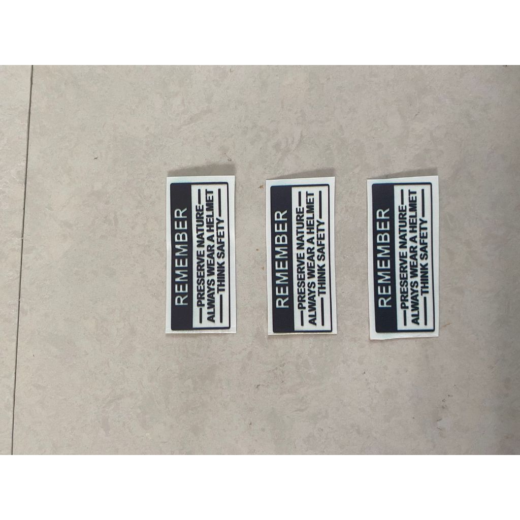 Jual STIKER REMEMBER ME & CAUTION | Shopee Indonesia