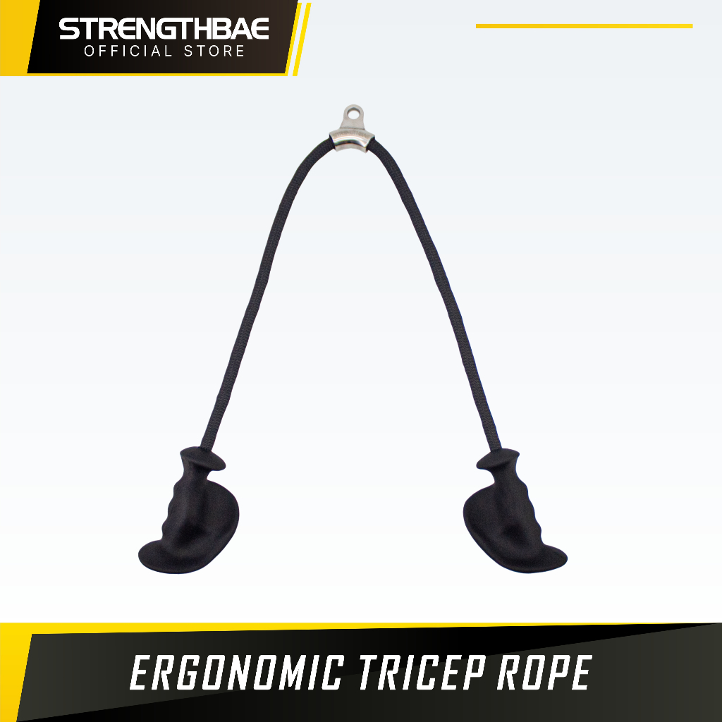 Jual Ergonomic Tricep Rope STRENGTHBAE Tali Triceps Trisep Pulldown Bar ...