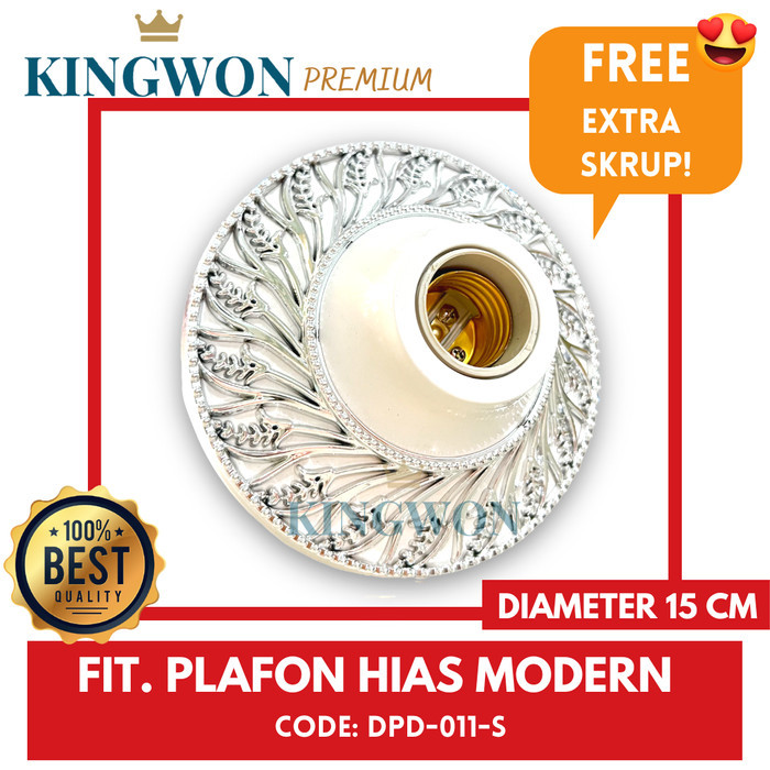 Jual FITTING LAMPU PLAFON HIAS MODERN DPD-011-S/FITTING LAMPU/FITTING ...