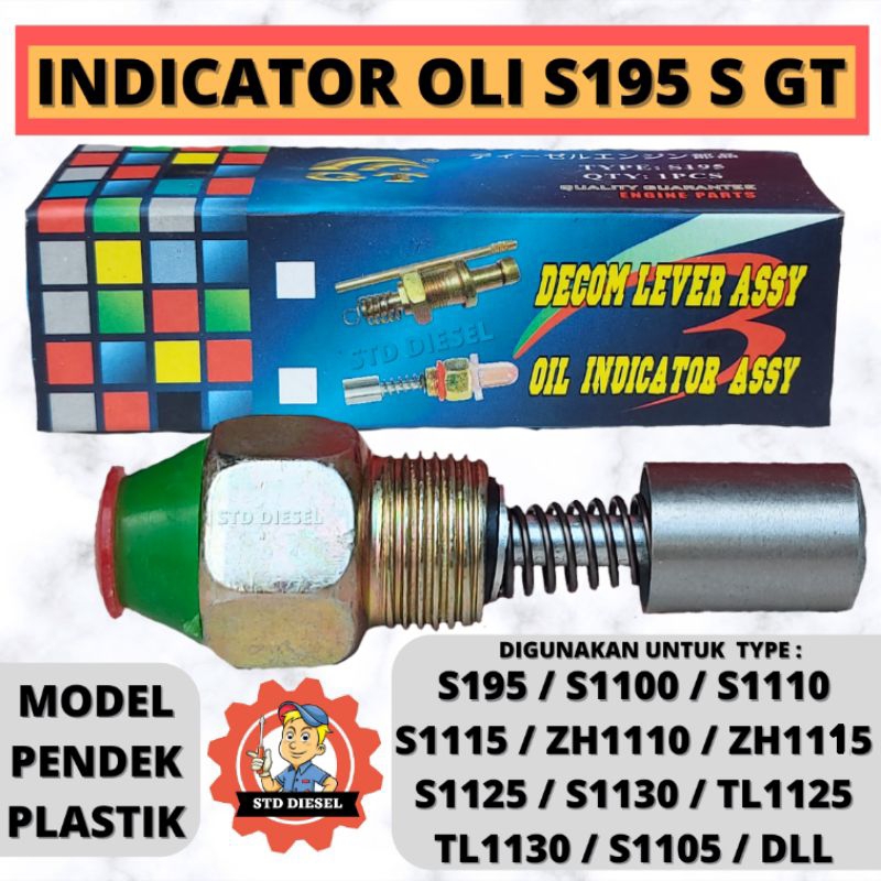 Jual INDICATOR OLI PENDEK MERK GT INDIKATOR OLI SHORT S195 S1100 S1110 ...