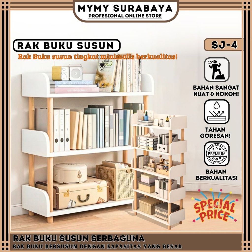 Jual MYMY.SURABAYA Rak Buku Susun Tingkat Minimalis 6 Tingkat Rak Susun ...