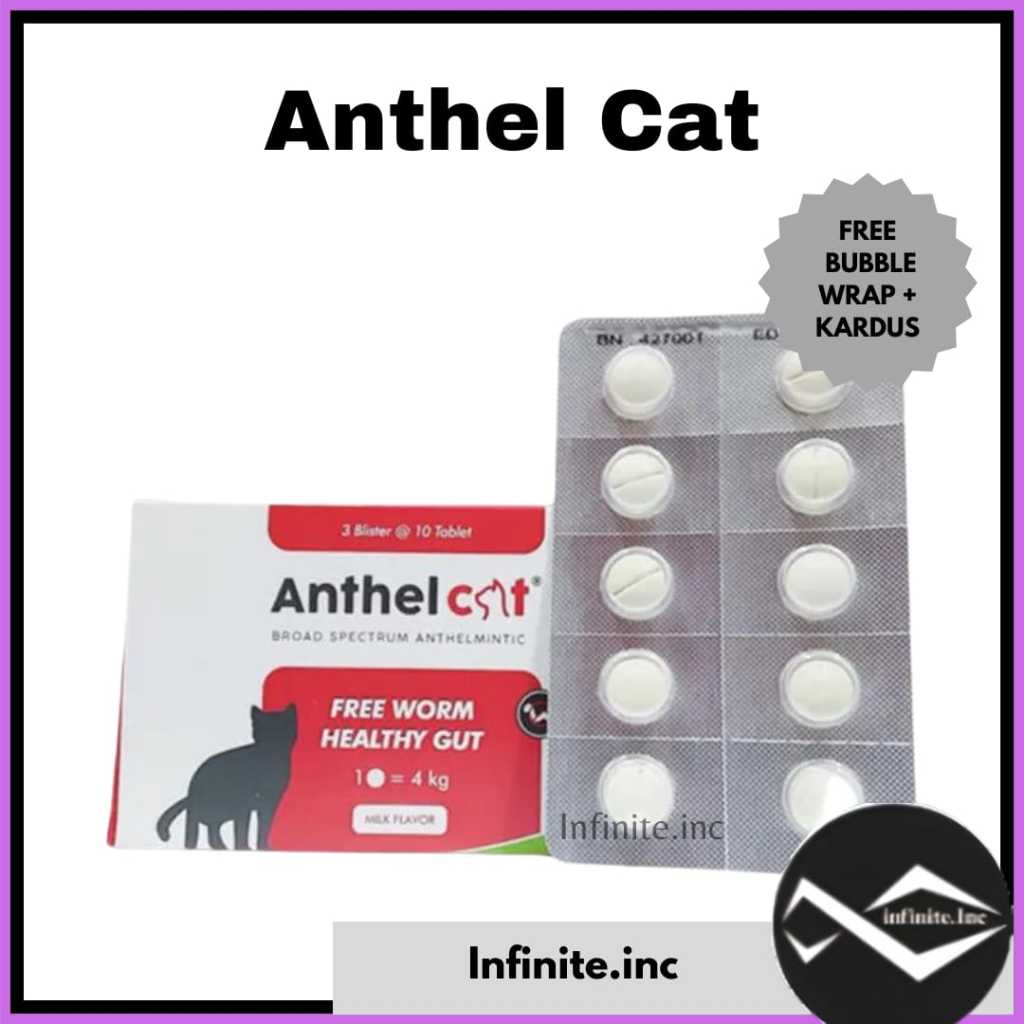 Jual Anthel cat KEMASAN BLISTER ( HARGA 1 TABLET)- Obat Cacing Kucing ...