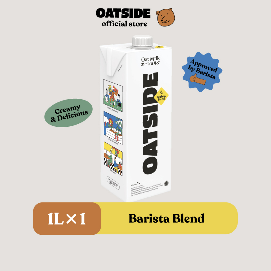 Jual OATSIDE Oat Milk Barista Blend 1L | Shopee Indonesia