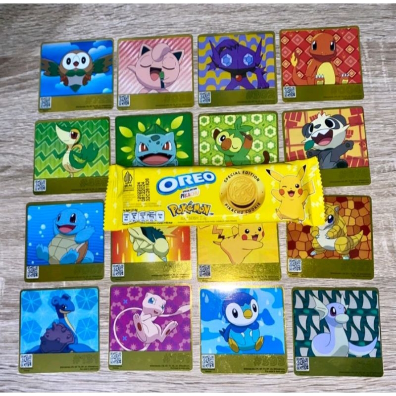 Jual Kartu Pokemon Oreo Ori (Kotak gold dan Bulat tajoz) | Shopee Indonesia