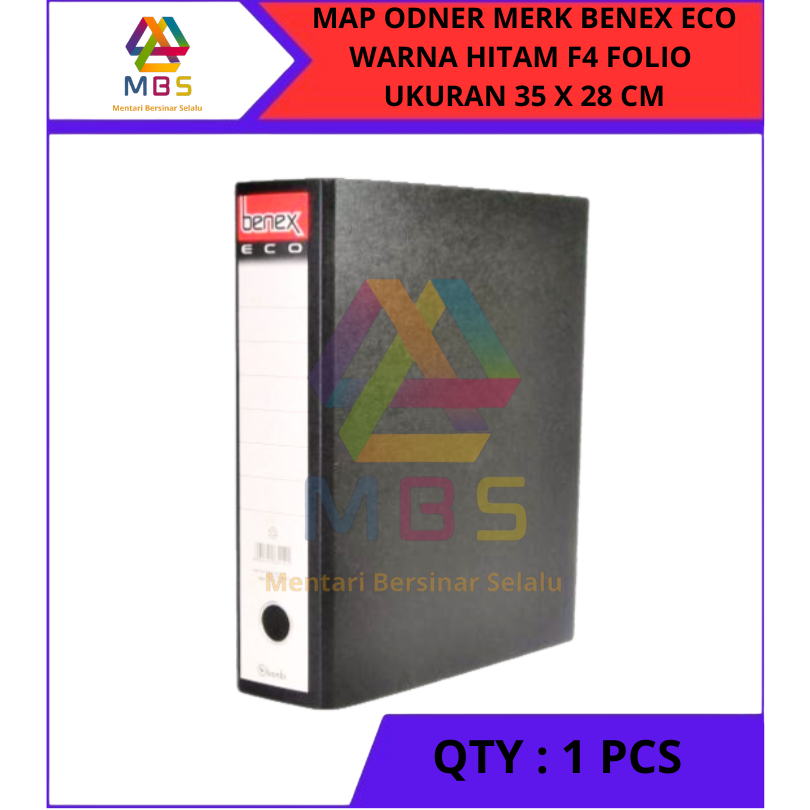 Jual MAP FILE ODNER BANTEX MERK BENEX ECO WARNA HITAM F4-FOLIO 35 X 28 CM TEBAL 75 MM | Shopee ...