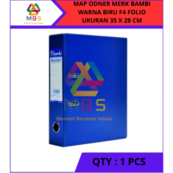 Jual MAP FILE ODNER BANTEX MERK BAMBI WARNA BIRU F4-FOLIO 35 X 28 CM ...