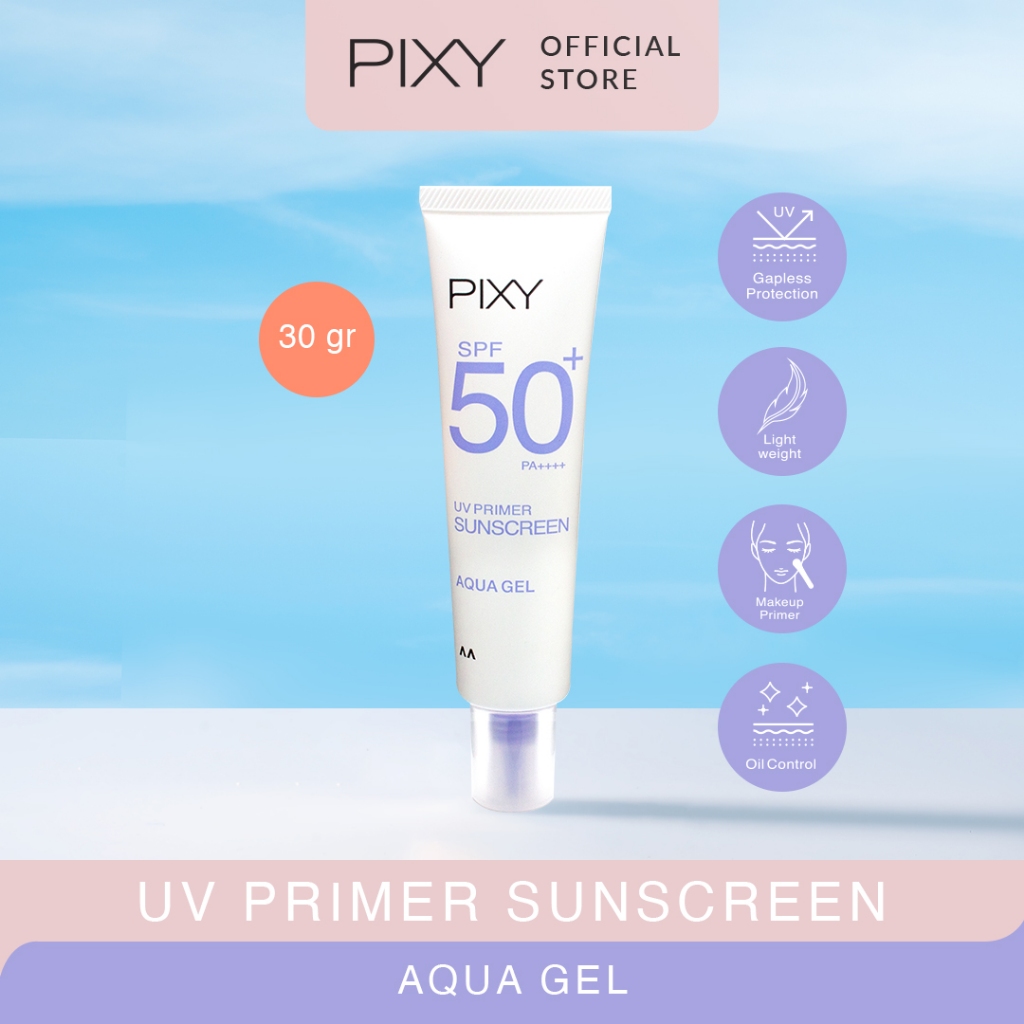 Jual PIXY SPF 50+ PA++++ UV Primer Sunscreen Aqua Gel ( normal to oily ...