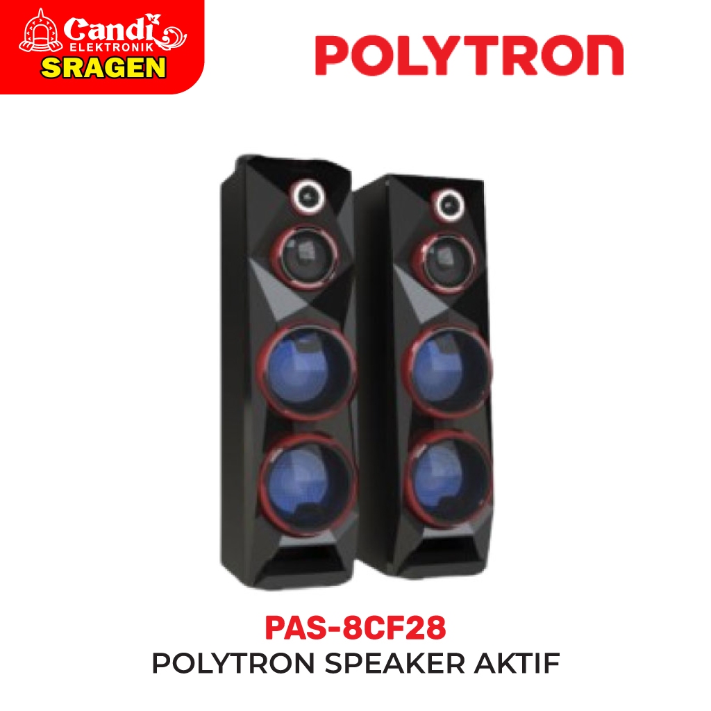 Jual POLYTRON Speaker Aktif Bluetooth Dual Woofer 8 inch - PAS-8CF28 ...