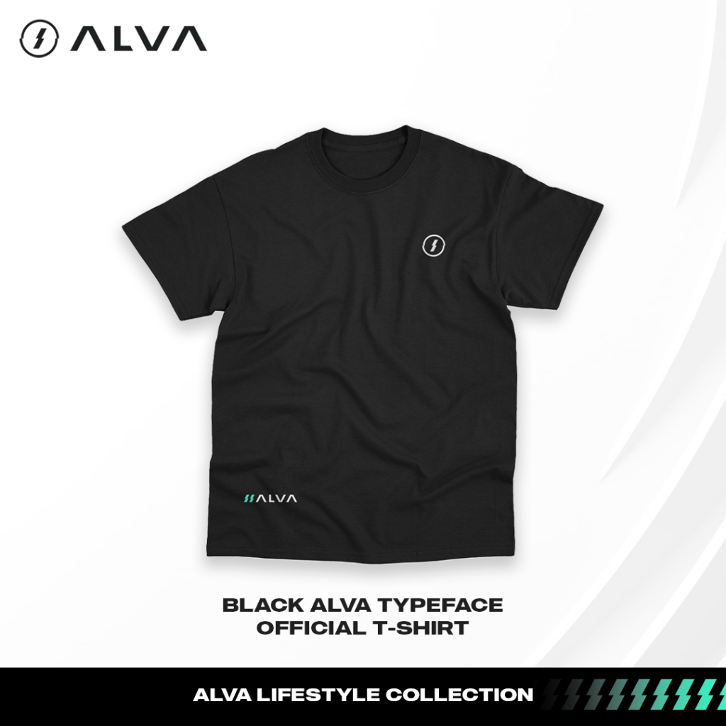 Jual ALVA - Black Alva Typeface T-Shirt - Official Merchandise | Shopee Indonesia