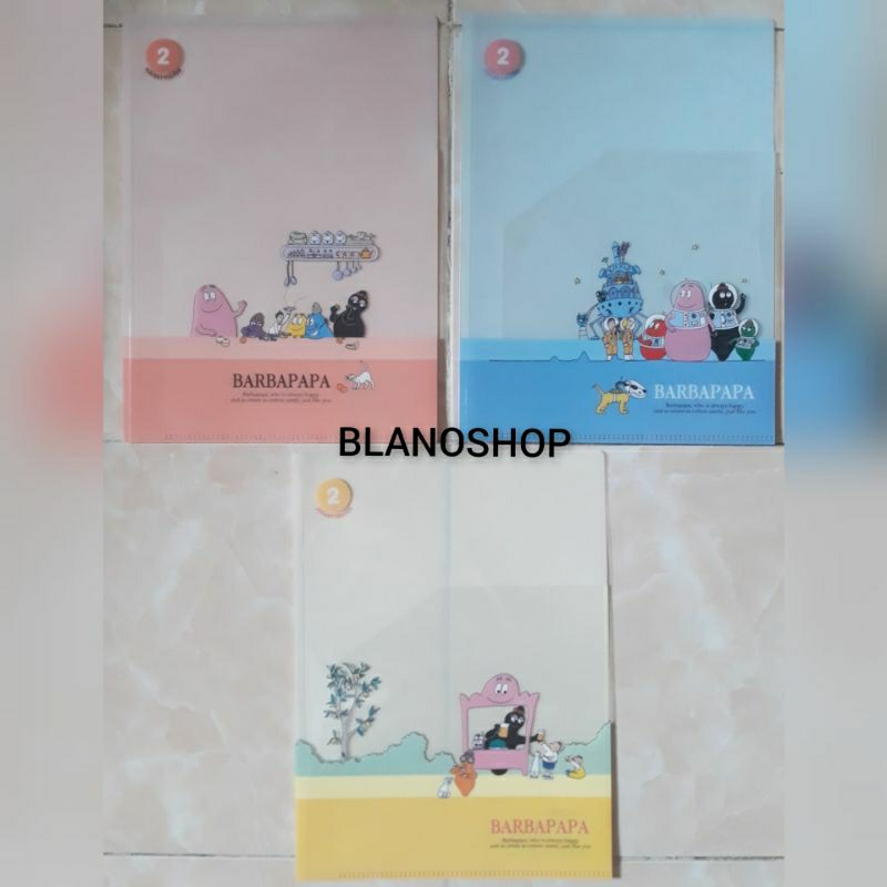 Jual Map Plastik Lucu 2 Folder Barbapapa Series | Shopee Indonesia