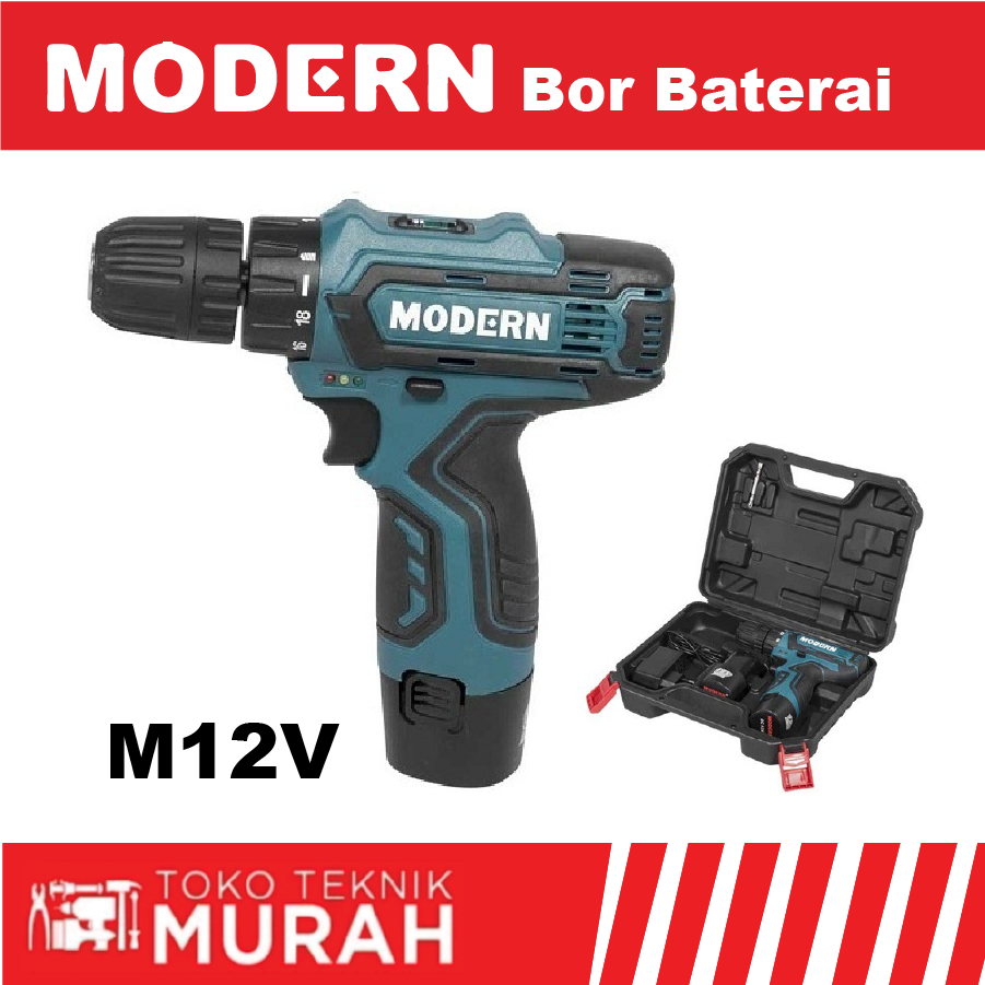 Jual Modern M-12V Mesin Bor Cordless M-12 Drill Tangan Baterai M 12 ...