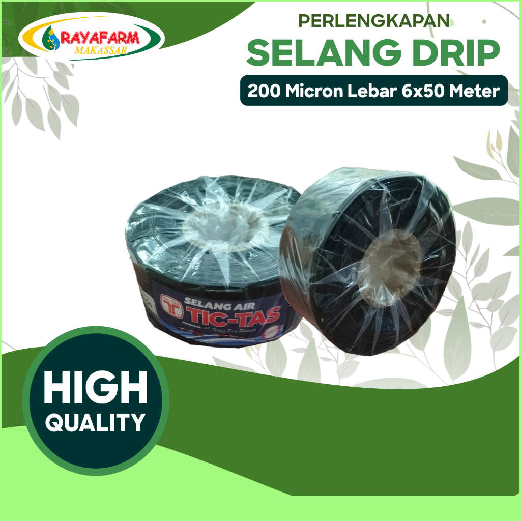 Jual Selang Drip Irigasi Ukuran 6 CM Panjang 50 Meter Selang Air TIC ...