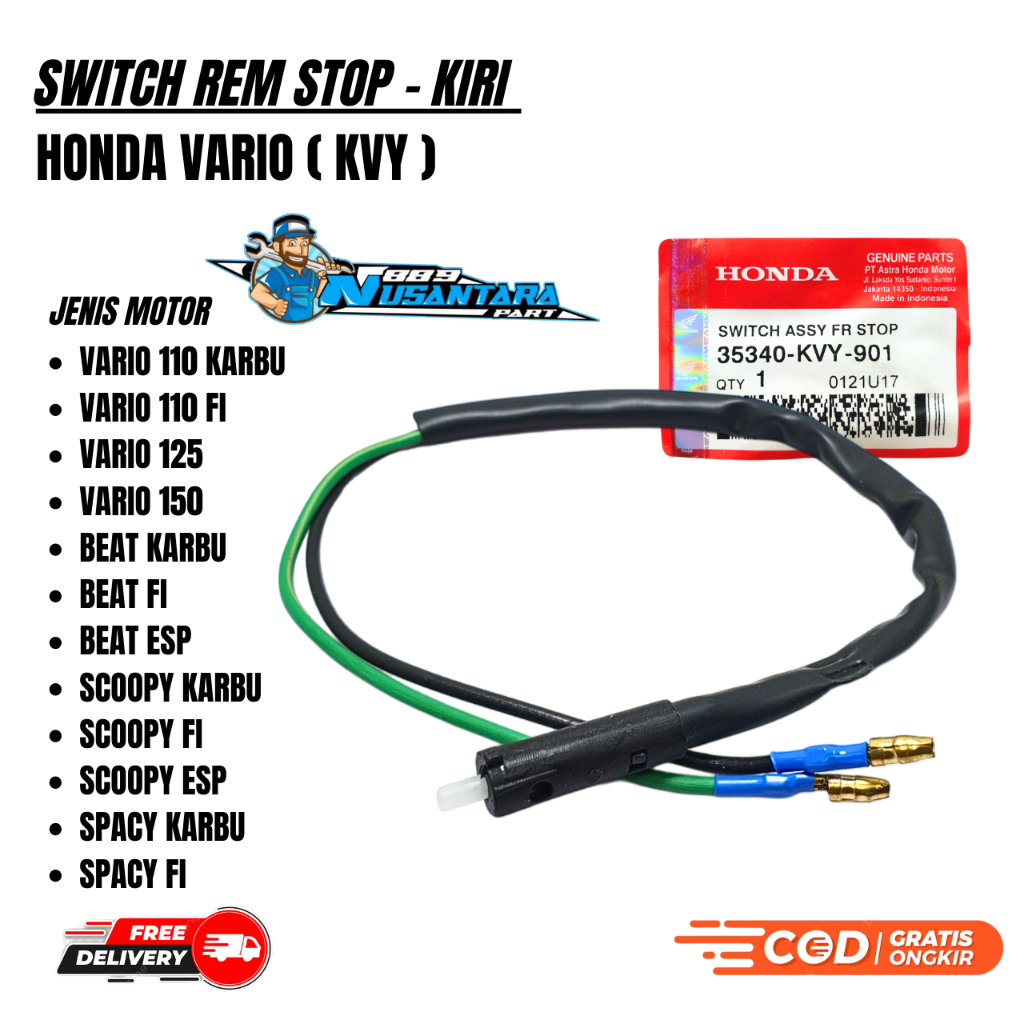 Jual SWITCH REM KIRI BELAKANG BEAT F1 / VARIO 110 125 150 / BEAT POP ...