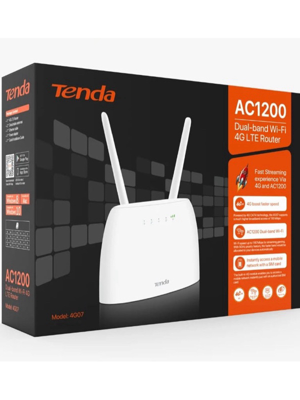Jual Tenda 4G07 AC1200 Dual Band WiFi 4G LTE Router | Shopee Indonesia
