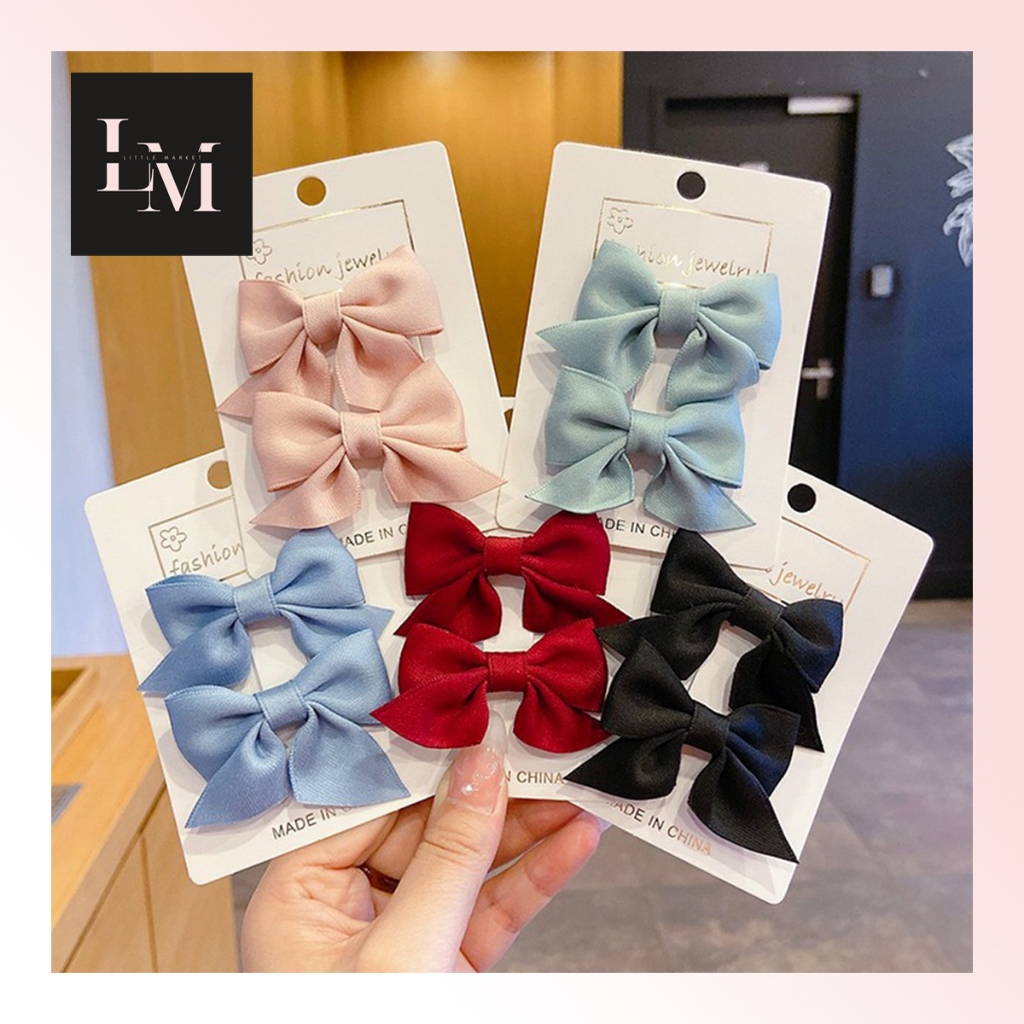 Jual LM Ikat Rambut Model Jepit Korea Jepang Model Pita 1 Pasang ...