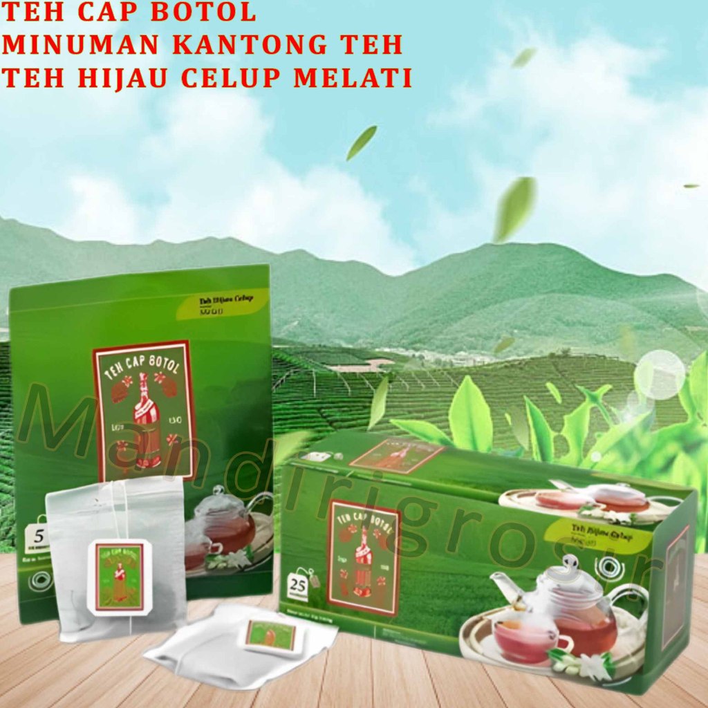 Jual Teh Hijau Celup Aroma Melati * Teh Cap Botol * Minuman Kantong Teh ...