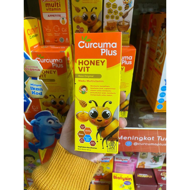 Jual Curcuma Plus Honey Vit Madu Multivitamin 100ml | Shopee Indonesia