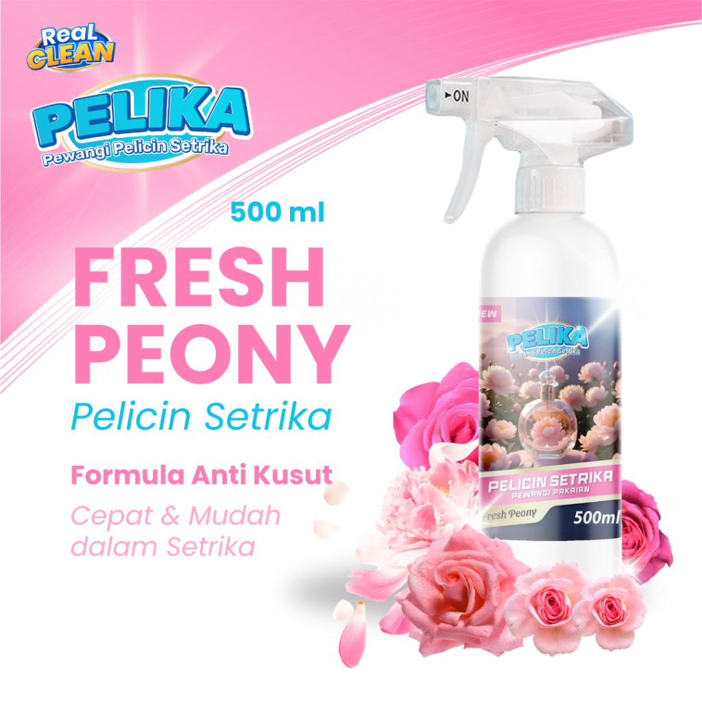 Jual Real Clean Pelika Pelicin Setrika Pewangi Pakaian 500 ML Spray ...