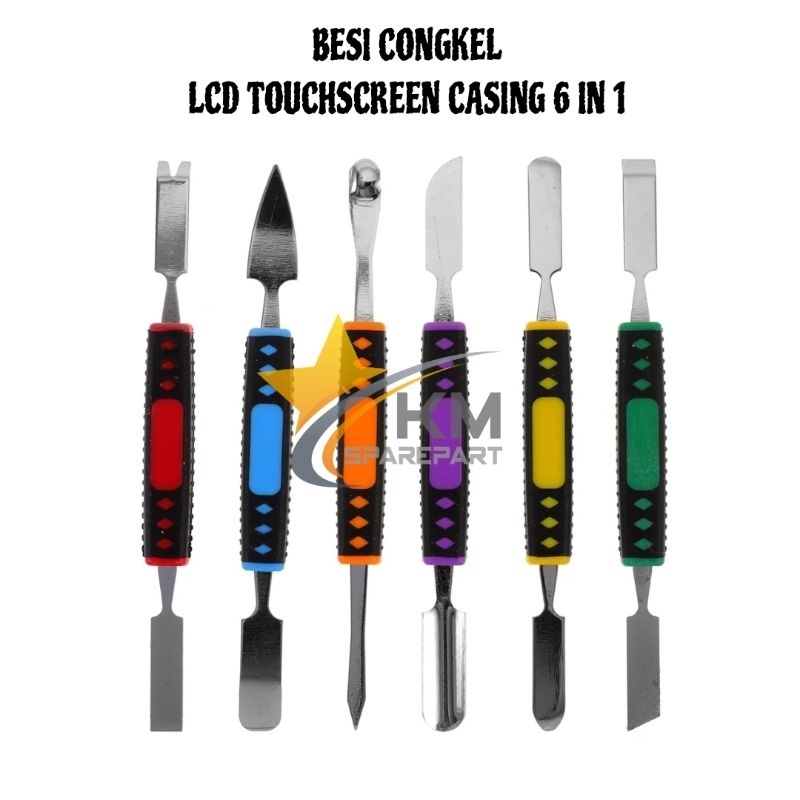 Jual Besi Congkel 6 In 1 Pembuka Lcd Touchscreen Casing Opening Tools ...