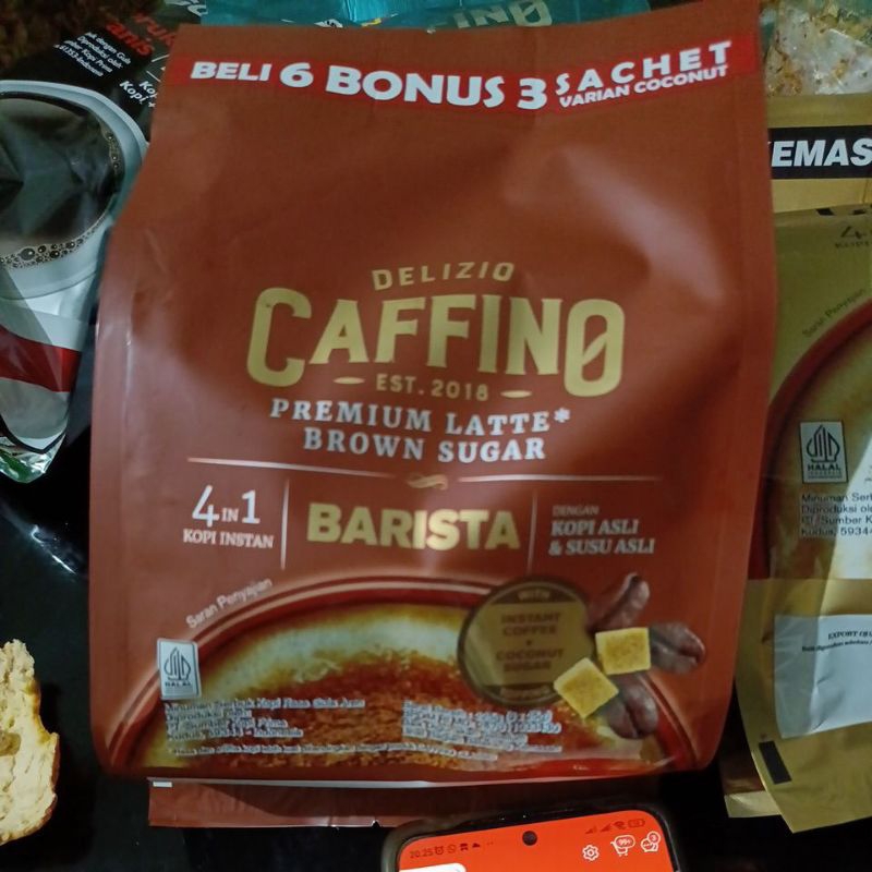 Jual delizio caffino premium latte brown sugar 4in1 kemasan pouch promo ...