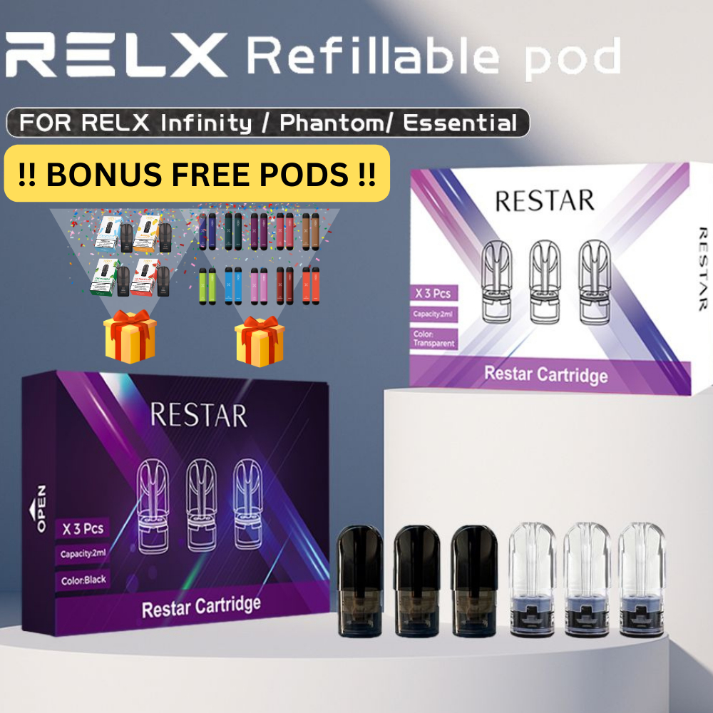 Jual RELX Refillable Cartridge Restar Compatible Infinity Essential ...