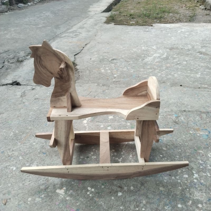 Jual MAINAN EDUKASI ANAK. MAINAN KUDA GOYANG NATURAL | Shopee Indonesia
