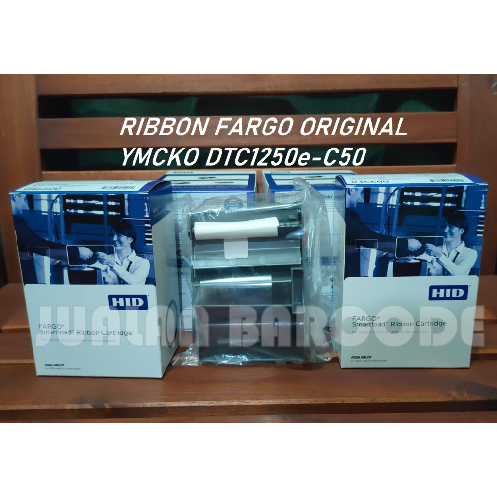 Jual RIBBON YMCKO | WARNA | COLOR FARGO DTC1250E DTC 1250 E . PN 045500 ...