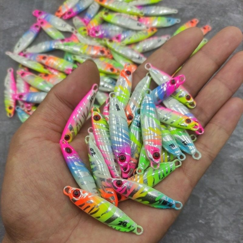 Jual Metal Jig Duo Cast 10,15,20 Gram Full GID Dan Hologram Zebra | Shopee Indonesia