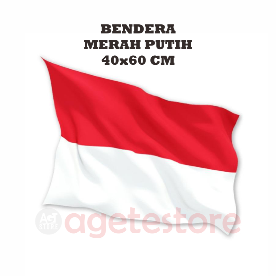 Jual Bendera merah putih ukuran 40 X 60 Bendera Indonesia bahan PELES ...