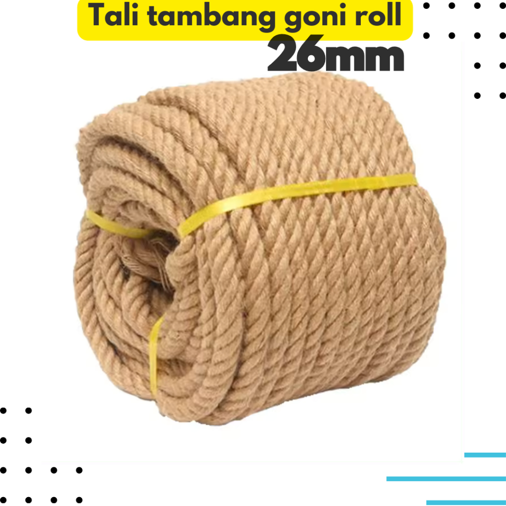 Jual TALI TAMBANG GONI 26MM PER ROLL | Shopee Indonesia