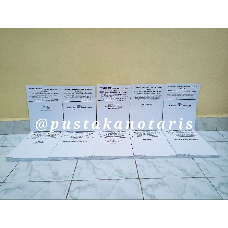 Jual (Paket Per Akta) Paket Cover/Sampul Putih Akta PPAT - Per Akta 50 ...