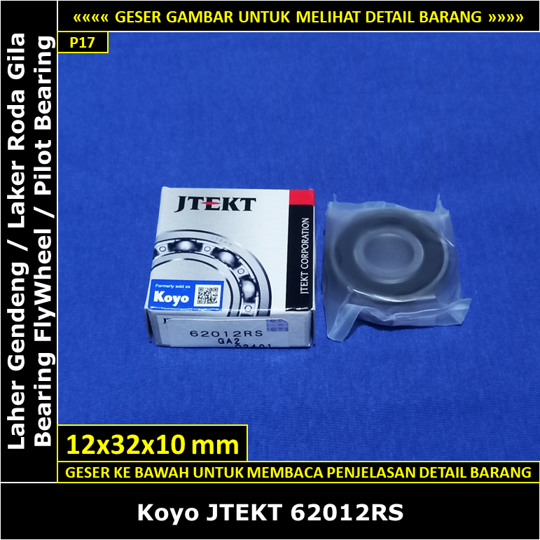 Jual Pilot Bearing Laher Flywheel Toyota Kijang Innova Diesel 2500 cc ...