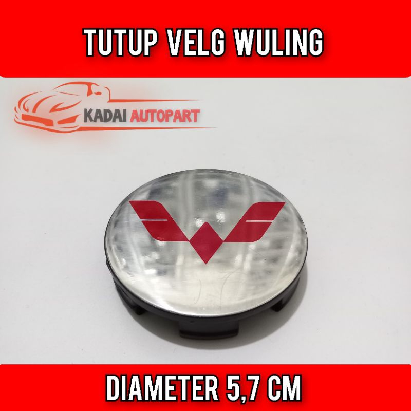 Jual Dop roda tutup velg mobil Wuling diameter 5,7 cm harga (1 pcs ...