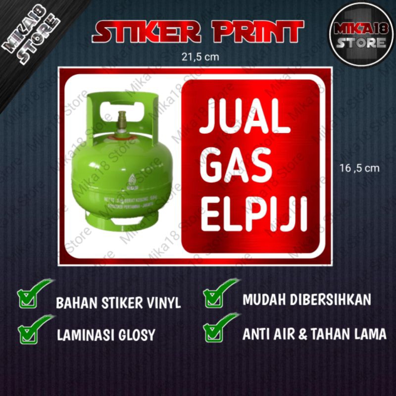 Jual STIKER WARUNG JUAL GAS ELPIJI | Shopee Indonesia